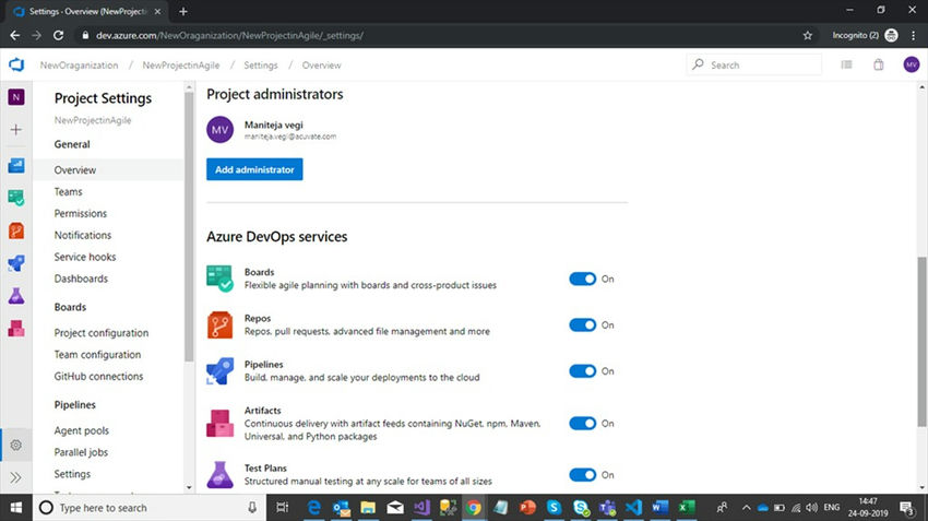 Azure Devops Project Configuration Settings Part One